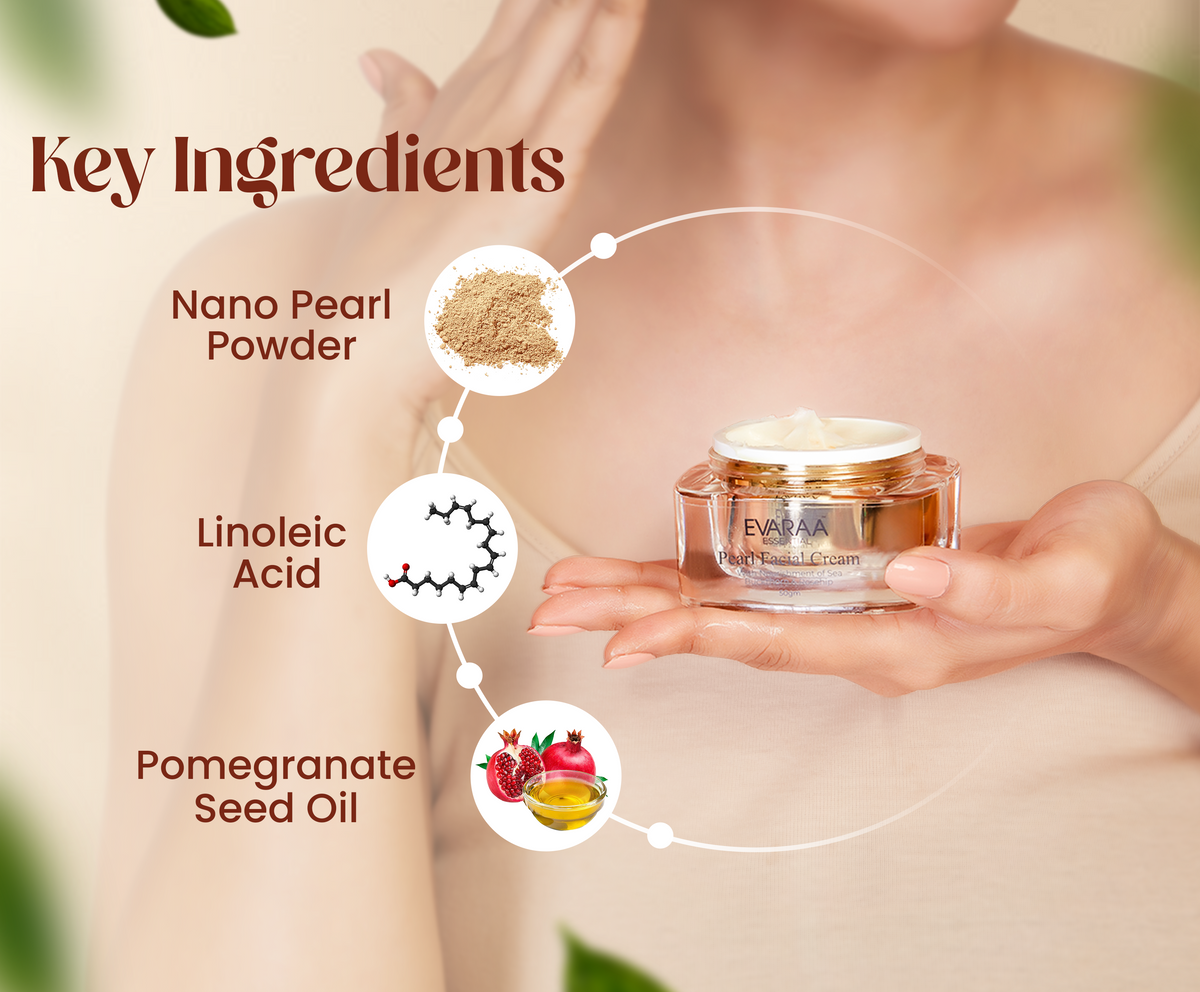 Pearl Facial Cream – Achieve Festive Glow Naturally | Evaraa Essential