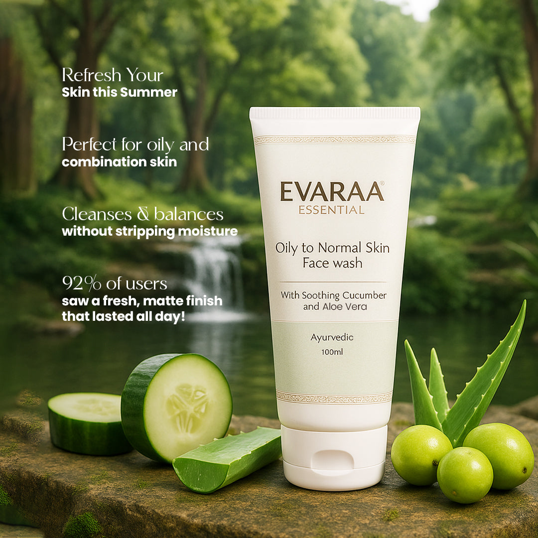 Oily to Normal Skin Face Wash – Festive Glow Cleanser | Evaraa Essential